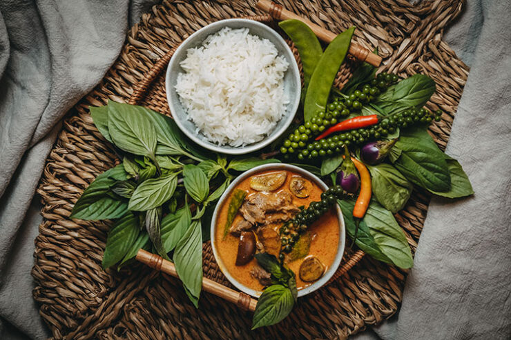Rezept für rotes Thai Curry mit Rindfleisch